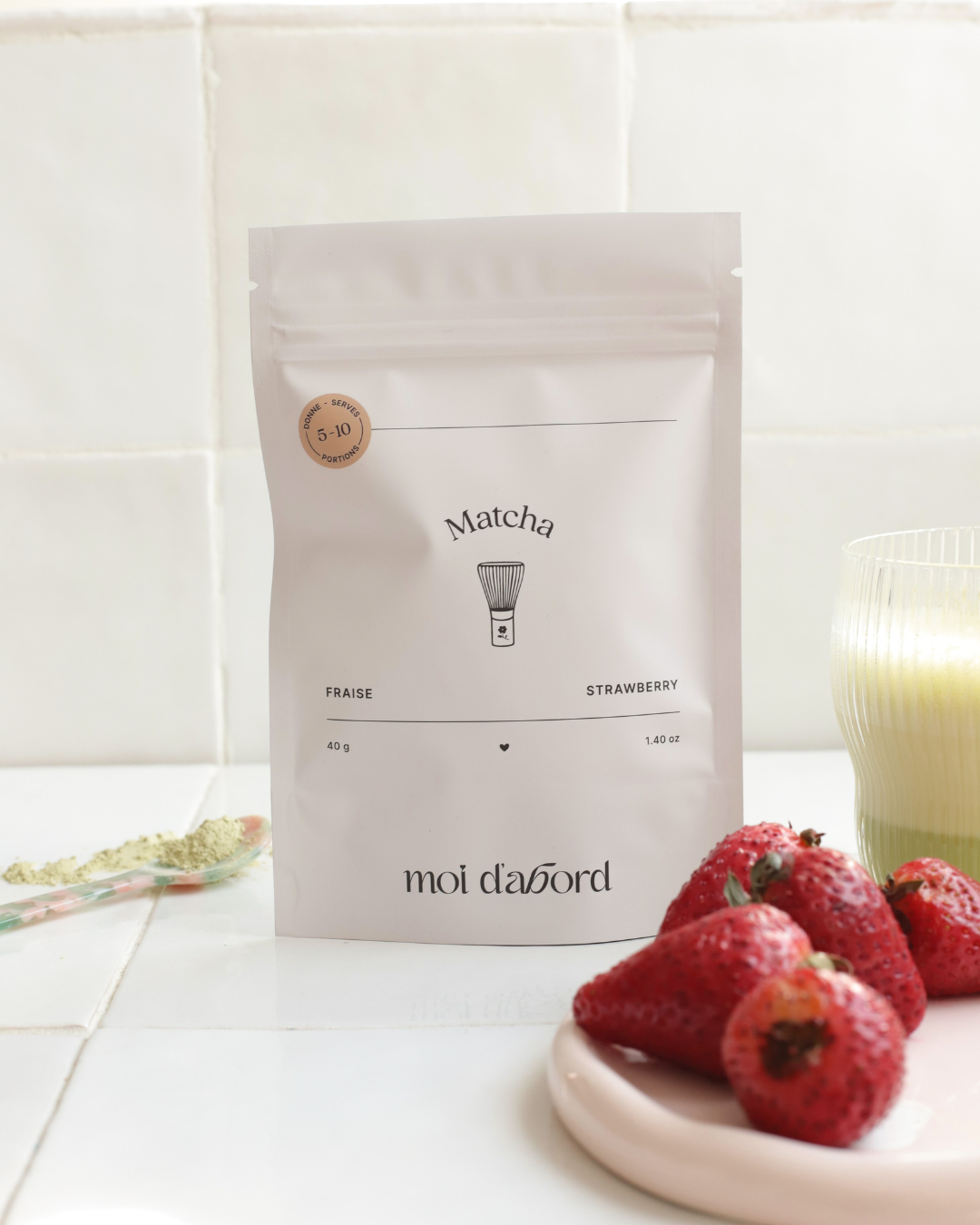 Thé matcha - Fraise – Moi d'abord